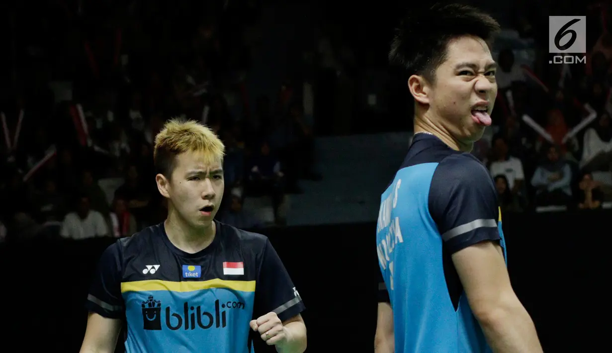 FOTO: Hajar Ganda Jerman, Kevin / Marcus Melenggang ke 16 Besar ...