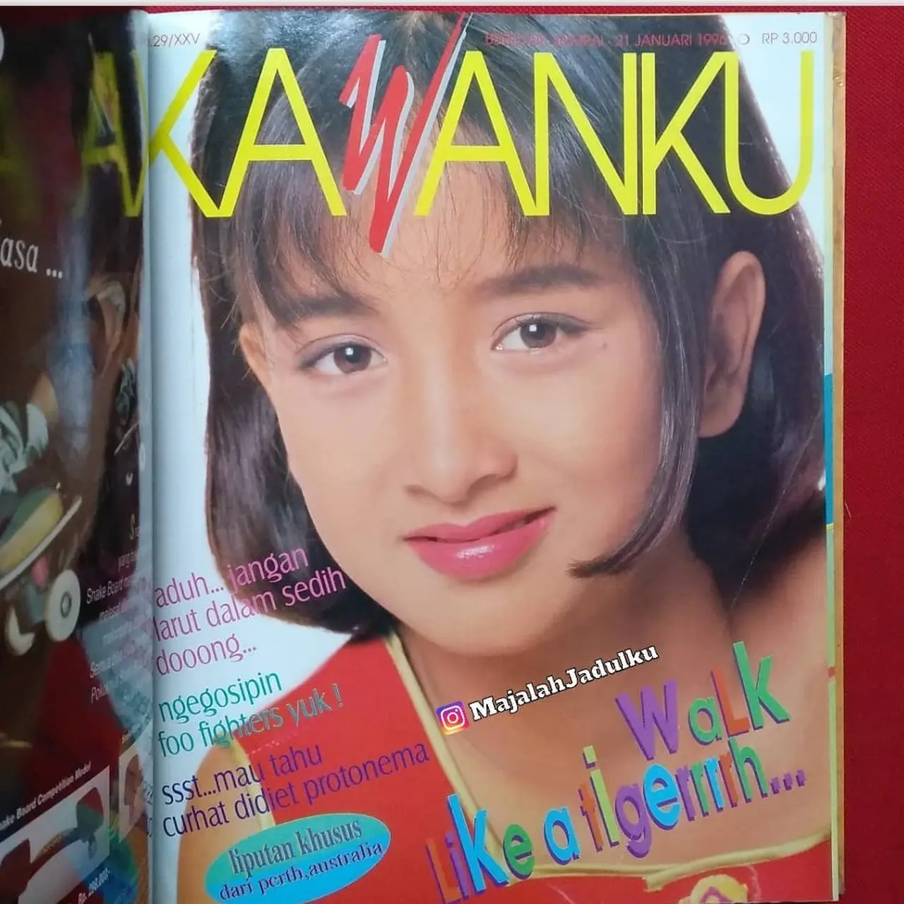 6 Potret Lawas Adelia Lontoh Istri Duta SO7 saat Jadi Model Majalah ...