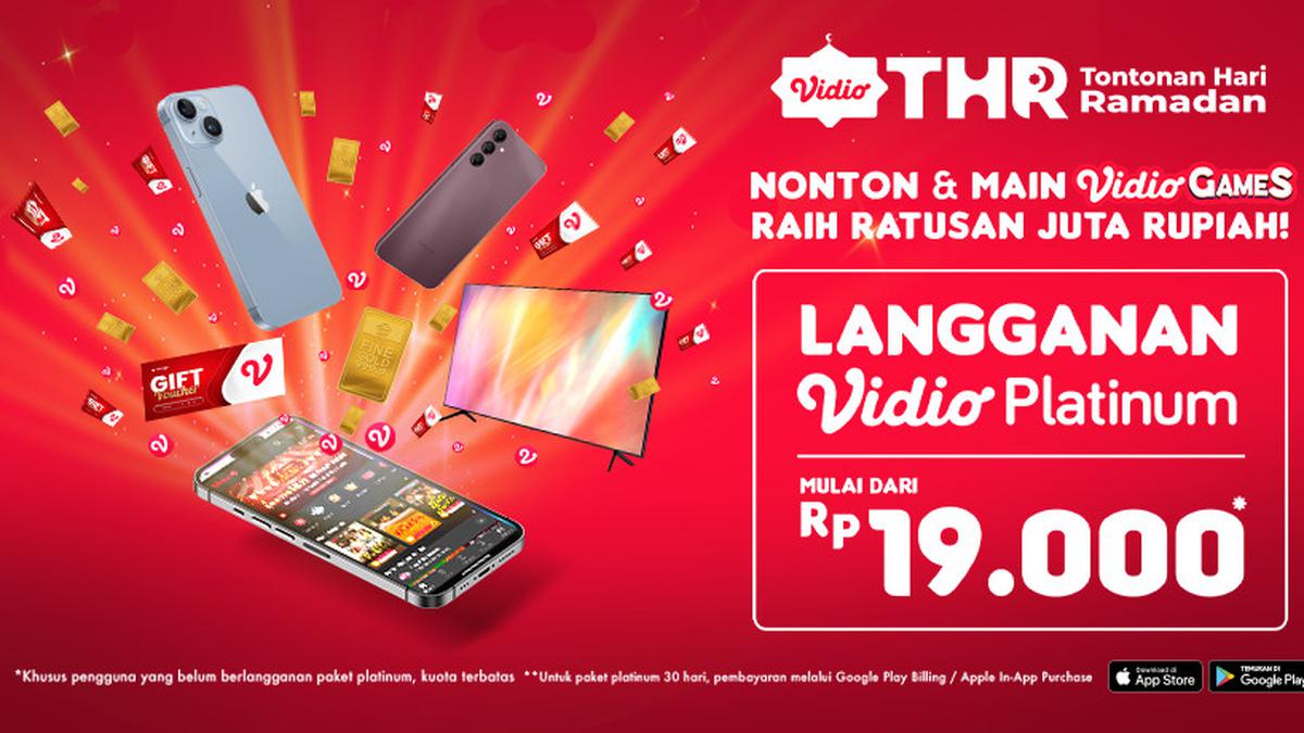 Layanan Vidio Berikan Promo Paket Platinum Rp19.000, Ajak Pelanggan ...
