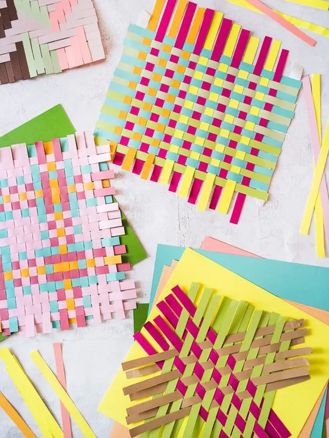 Cara Membuat Anyaman Kertas Sederhana, Potong Kertas dengan Lebar yang Sama - Hot Liputan6.com