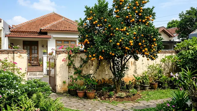 10 Pohon Buah yang Tetap Rindang Tanpa Banyak Daun Rontok, Teduh & Bersih