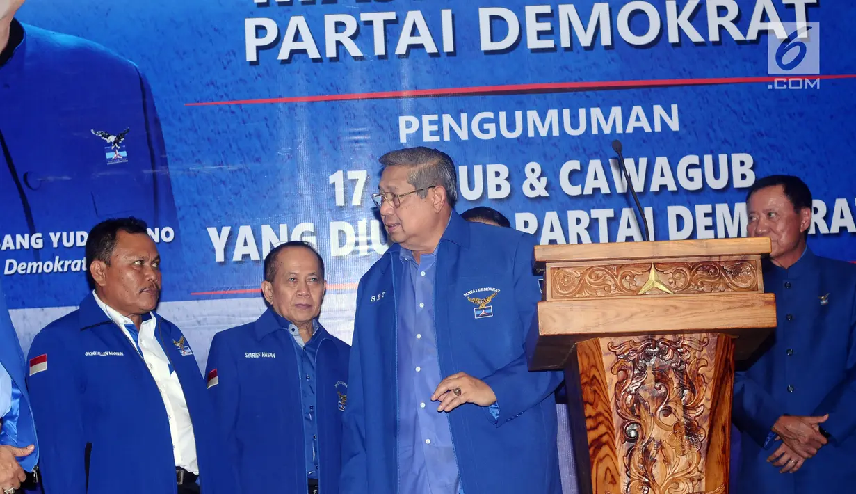 FOTO: SBY Umumkan 17 Pasang Nama Bakal Cagub-Cawagub Pilkada 2018 ...