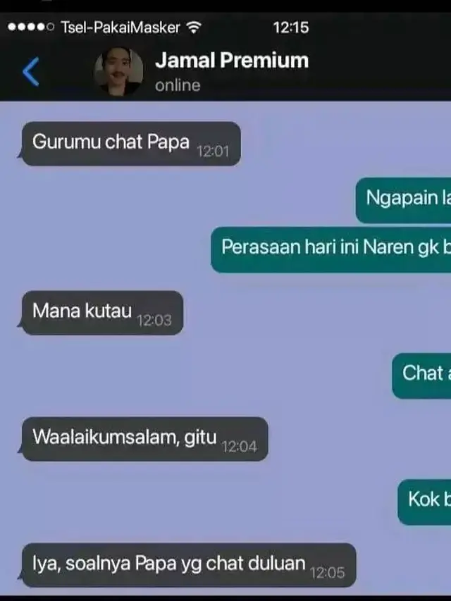 8 Chat Ayah dengan Anak Ini Random Banget, Bikin Senyum Tipis - Hot Liputan6.com