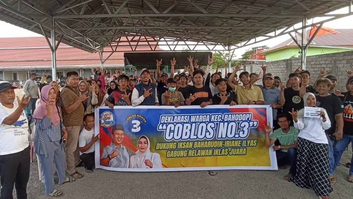 Ratusan Warga Bahodopi Deklarasi 'Coblos Nomor 3' Menangkan Iksan ...