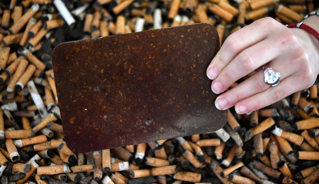 FOTO: Prancis Sulap Limbah Puntung Rokok Jadi Barang Multi Guna - Foto ...