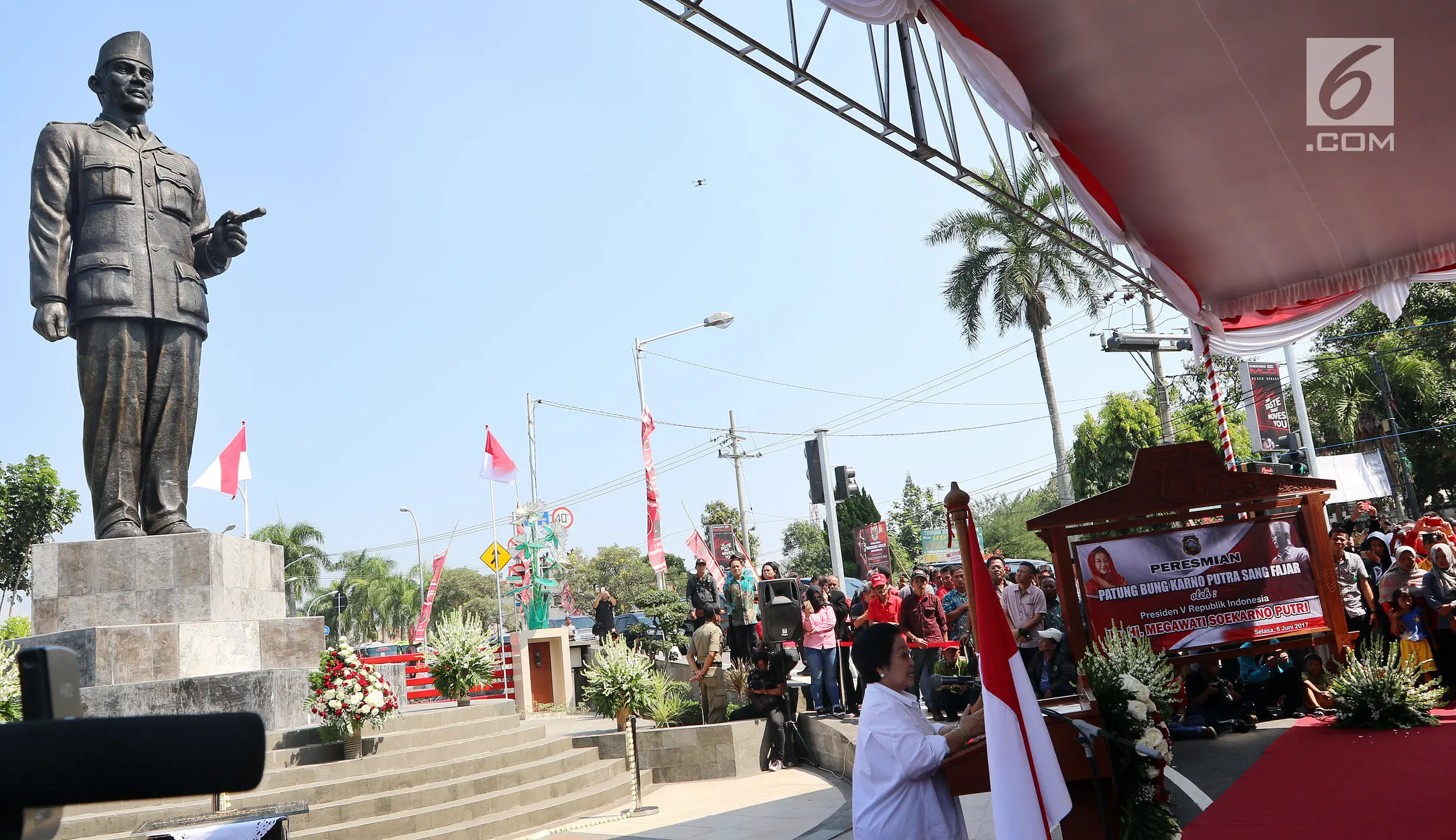 Patung Kelima Bung Karno di Blitar Diresmikan - Foto Liputan6.com