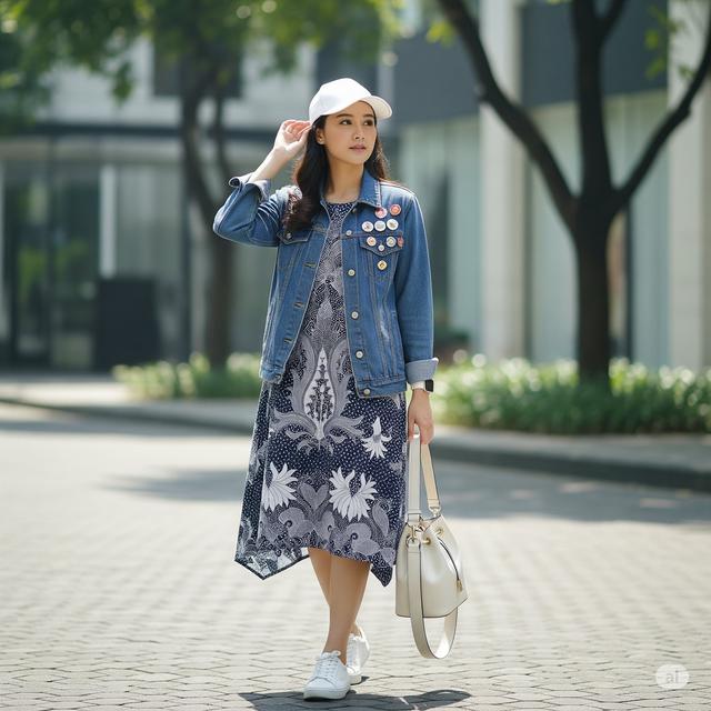 7 Inspirasi Outfit Dress Batik Batwing Modern, Elegan untuk Semi Formal ...