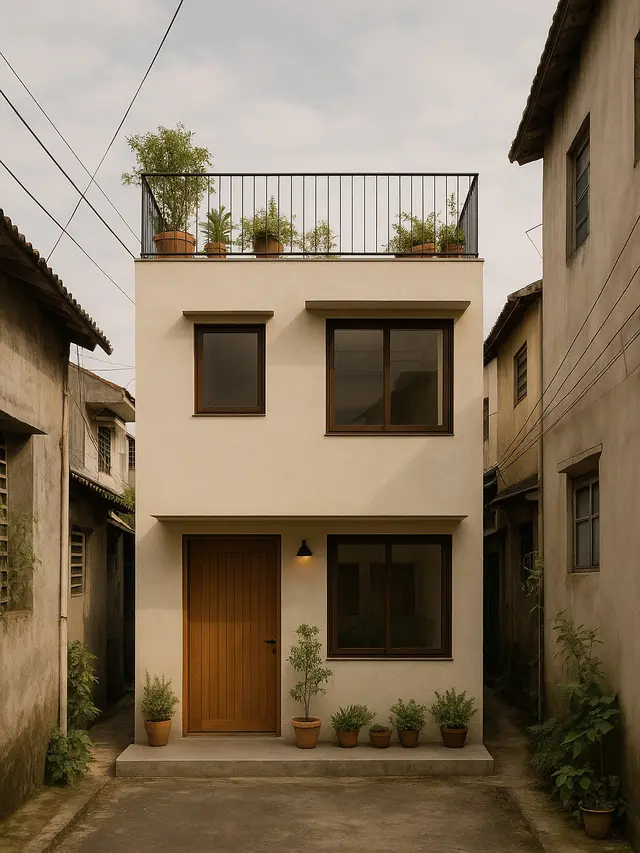 Model Rumah Tingkat Sederhana di Dalam Gang, Tetap Bisa Estetik - Hot ...