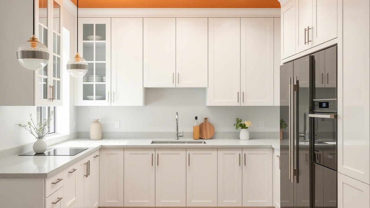 6 Inspirasi Dapur Warna Orange dalam Berbagai Desain, Cerah dan Berkarakter