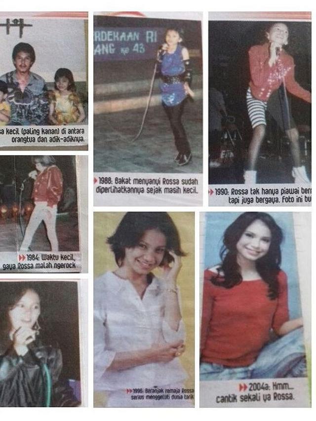 6 Potret Jadul Rossa, Penyanyi Bersuara Merdu yang Cantik Sedari Muda ...