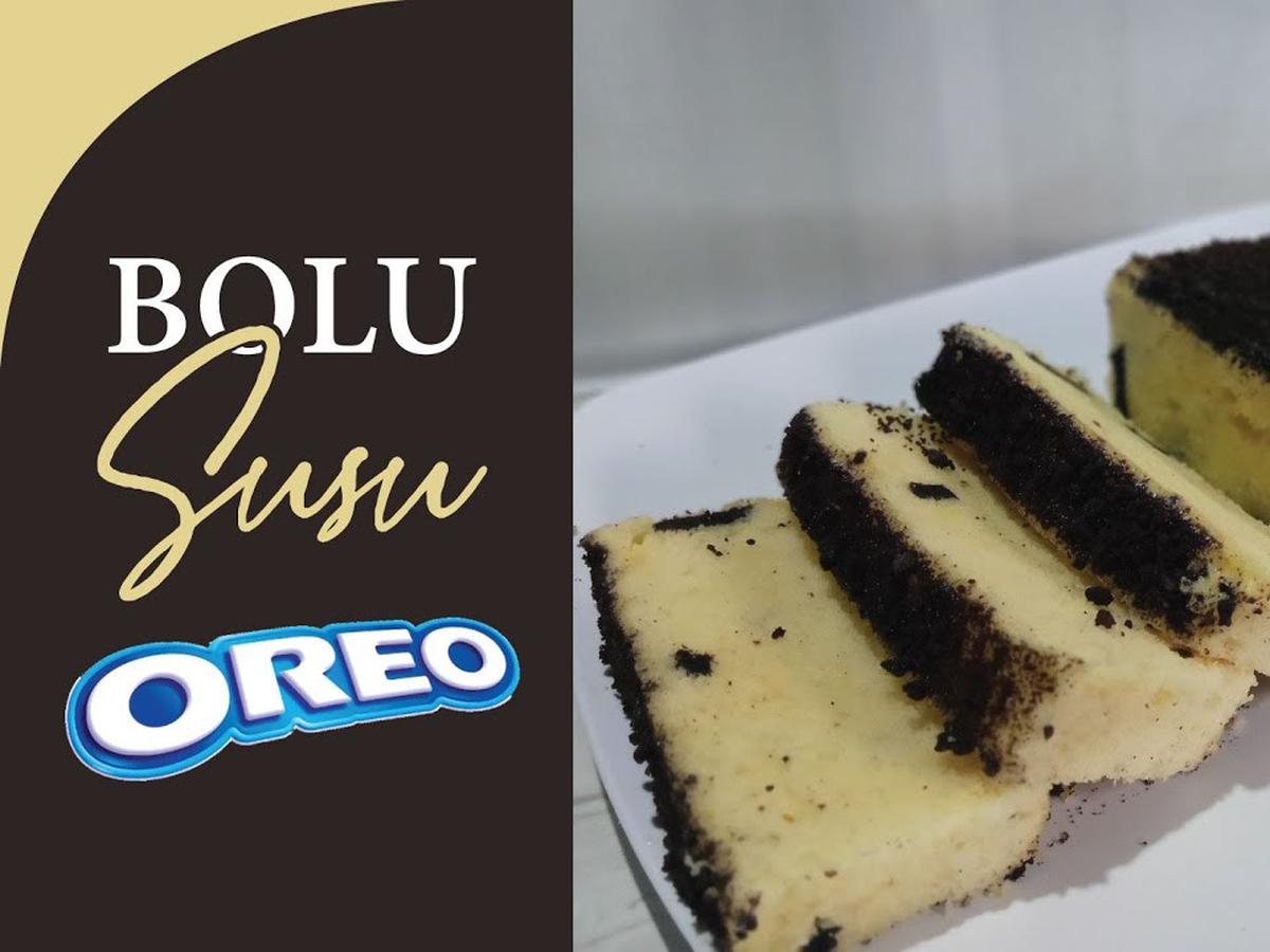 Cara Membuat Bolu Oreo Dan Susu | Adonan Kue