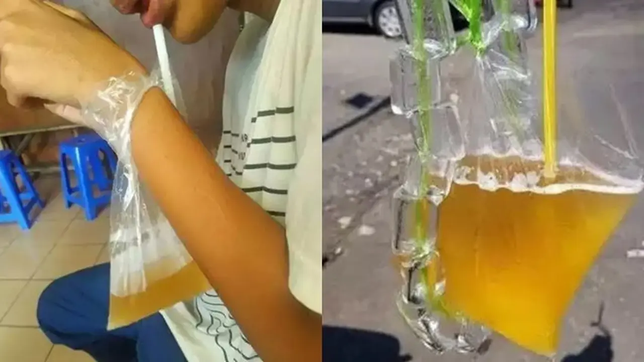 6 Lifehack Minum Es Teh di Plastik Ini Bikin Geleng Kepala, Nyeleneh Banget - Hot Liputan6.com
