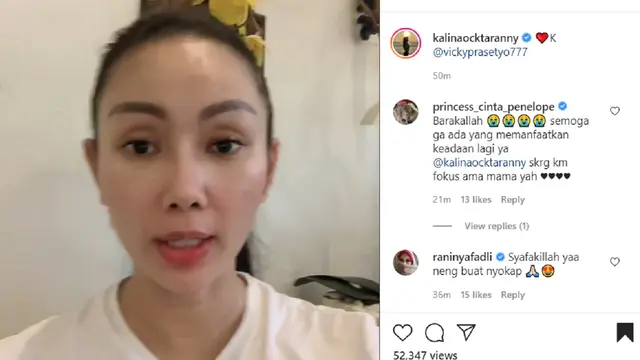 Klarifikasi Kalina Ocktaranny soal Isu Orang Ketiga dalam Rumah ...