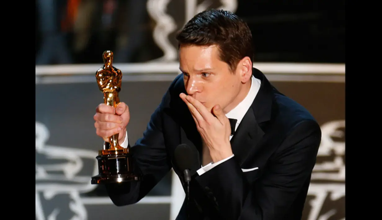 Ekspresi Pemenang Piala Oscar 2015 - Foto Liputan6.com