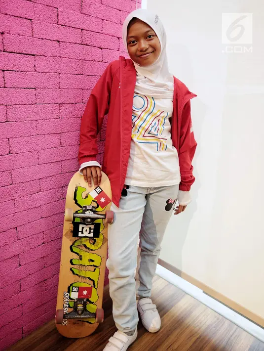FOTO: Gaya Skater Nyimas Bunga Peraih Medali Asian Games 2018 - Foto ...