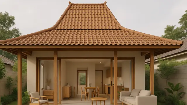 7 Model Rumah Joglo Modern Klasik 1 Lantai, Perpaduan Tradisi dan ...