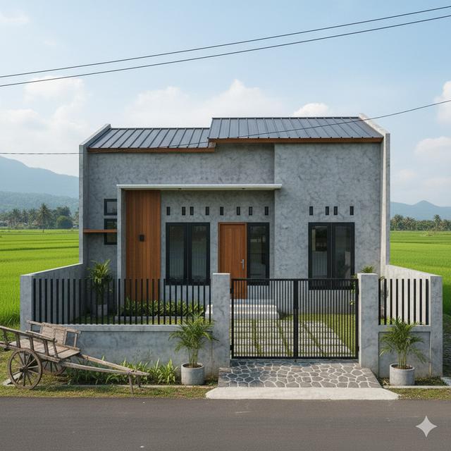 7 Model Rumah Sederhana Tapi Mewah dengan Pagar 2025 yang Cocok untuk ...
