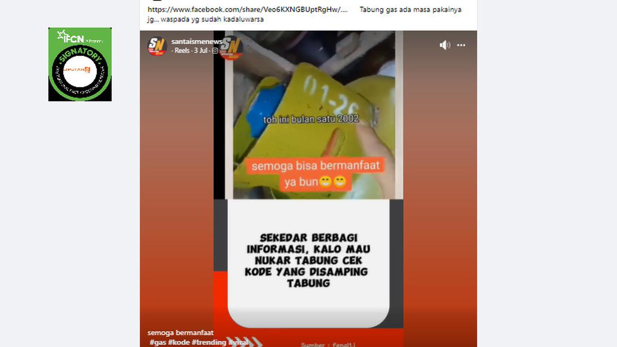 Cek Fakta: Tidak Benar Empat Angka pada Tabung Gas adalah Tanggal Kadaluarsa - Cek Fakta ...
