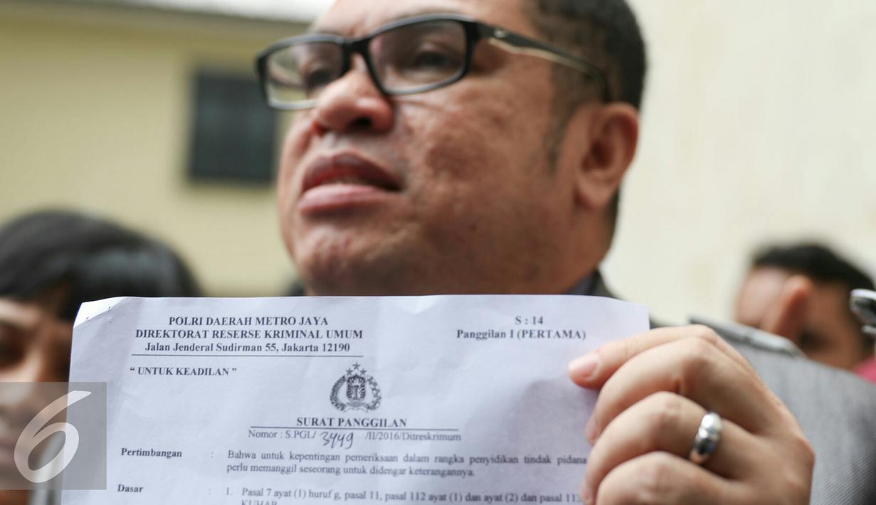 Daeng Aziz Tak Penuhi Panggilan Polda Metro