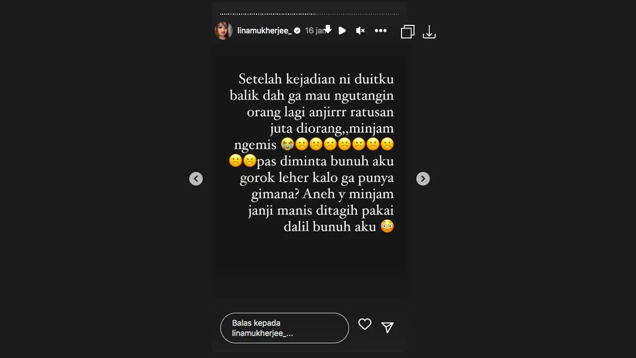 Lina Mukherjee Ngaku Duitnya Menipis di tengah Kasus Dugaan Penistaan Agama, Singgung Utang ...