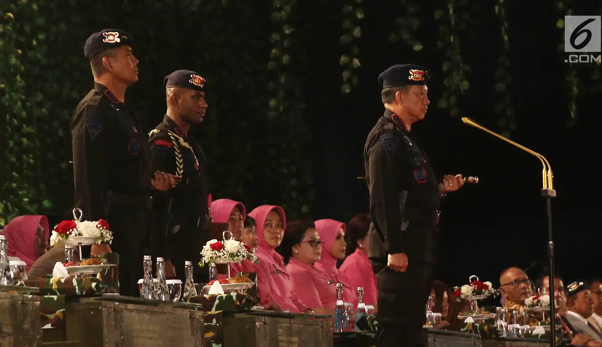 FOTO: HUT ke-73 Brimob Polri Diadakan Secara Sederhana - Foto Liputan6.com