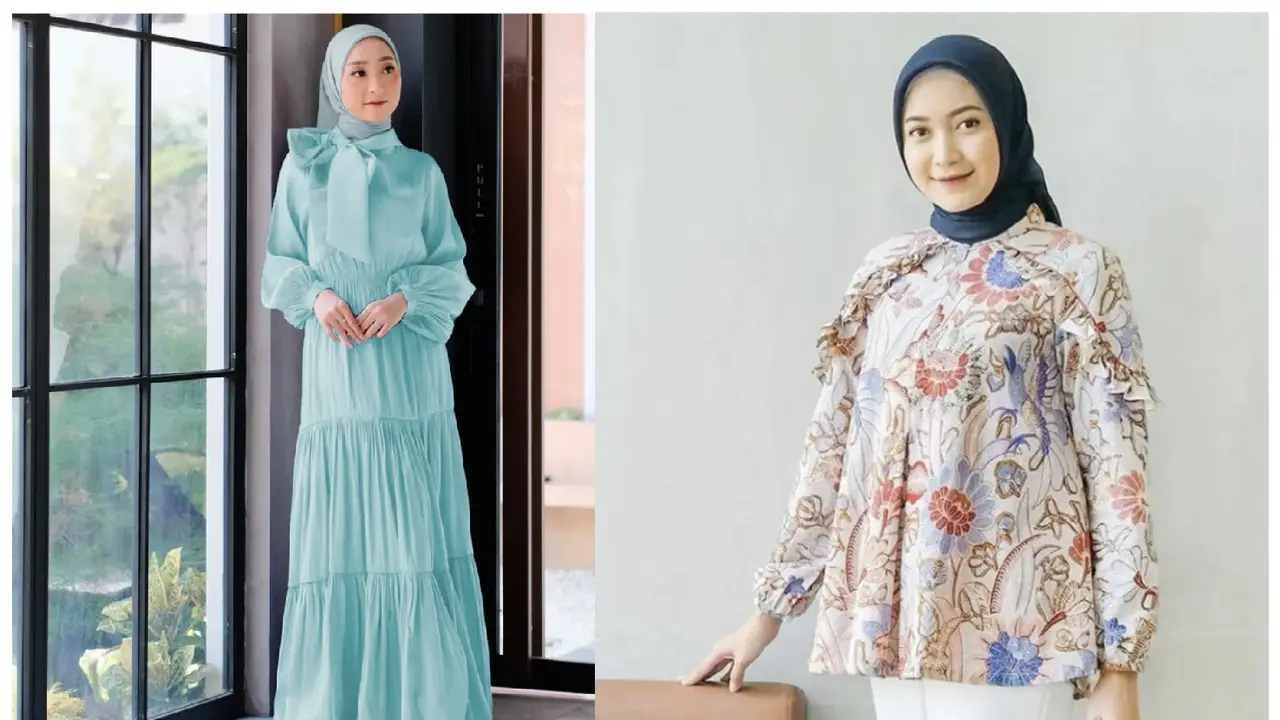 10 Baju Wanita Kekinian Hijab, Inspirasi Fashion Syari dan Modis - Hot ...