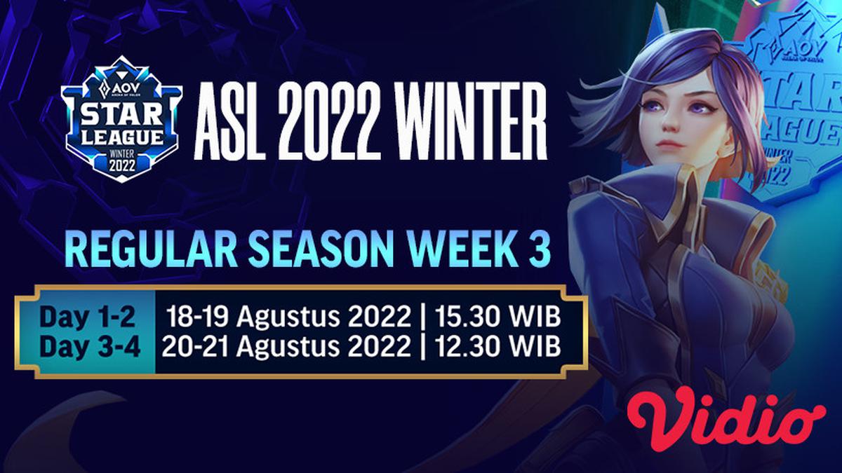 Saksikan Live Streaming AOV Star League 2022 Winter 15-21 Agustus di Vidio - Tekno Liputan6.com