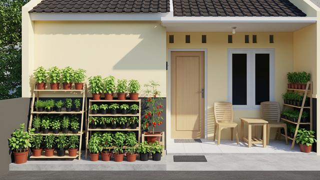 Tips Menata Kebun Sayur Rumah Sempit Ala 'Hutan Kecil' di Sudut Teras ...