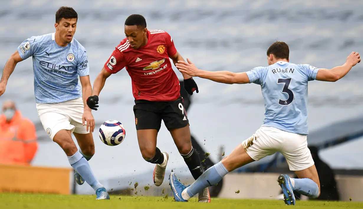FOTO: MU Permalukan Manchester City di Etihad Stadium - Foto Liputan6.com