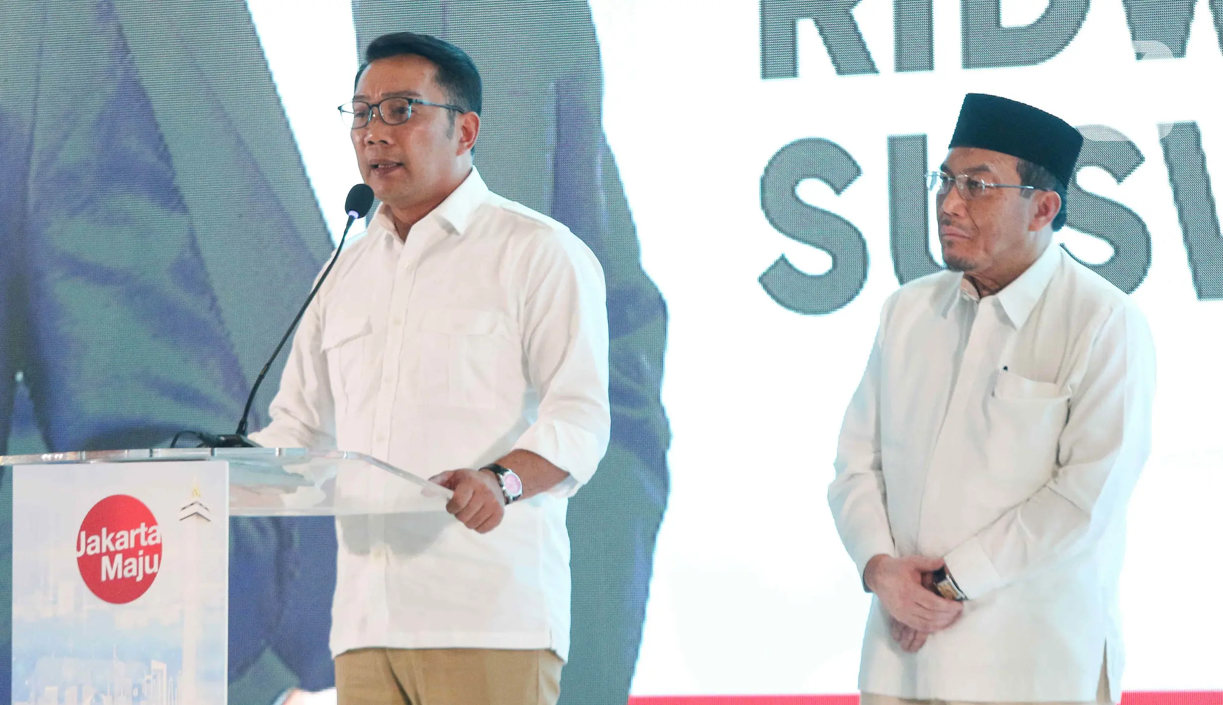 Resmi Ridwan Kamil Suswono Dideklarasikan Maju Pilkada Jakarta 2024