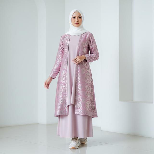 8 Model Gamis Cardigan Terbaru 2025, Bikin Wanita Muda Tampil Modis dan ...