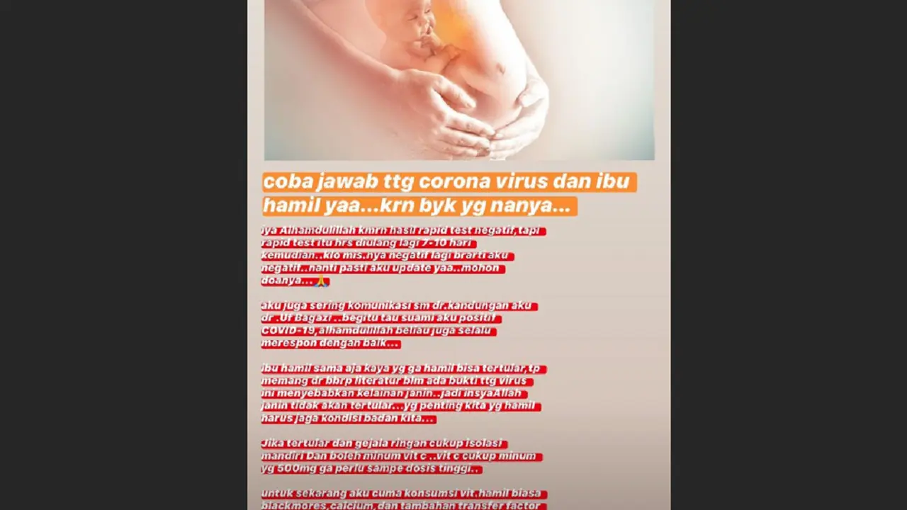 Detri Warmanto Positif Corona Covid-19 Saat Istri Hamil, Bagaimana ...