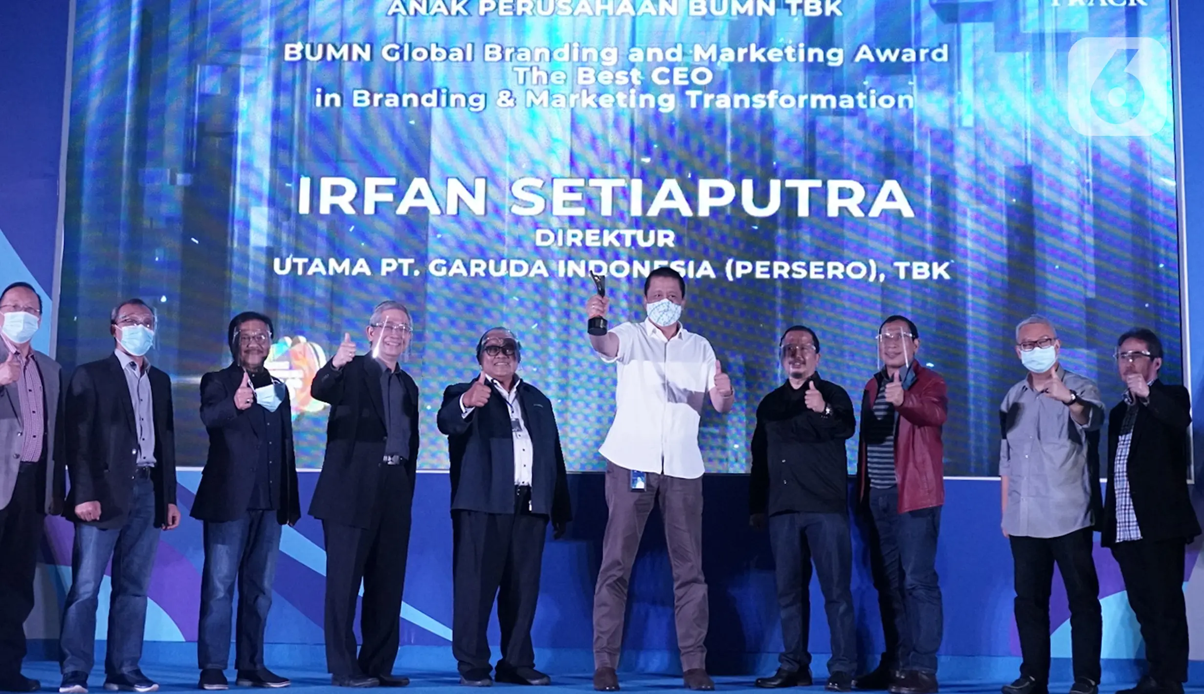 FOTO: Garuda Indonesia Raih 5 Penghargaan BUMN Award - Foto Liputan6.com