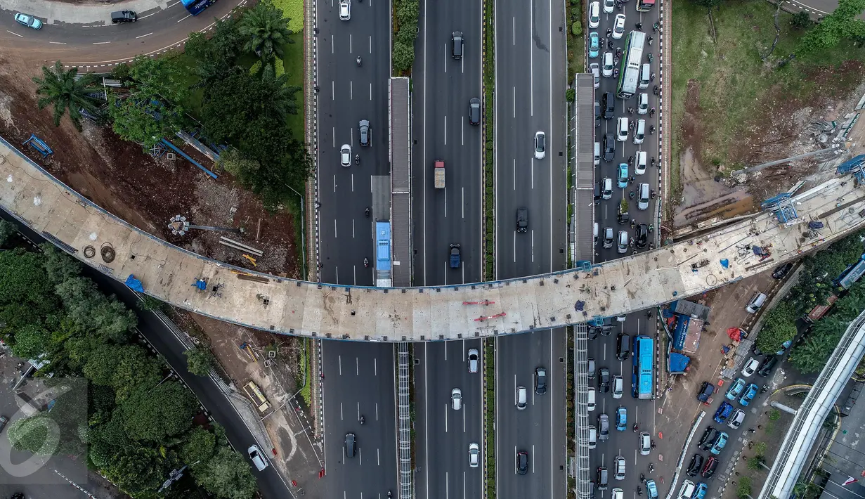 Areal Simpang Susun Semanggi - Foto Liputan6.com
