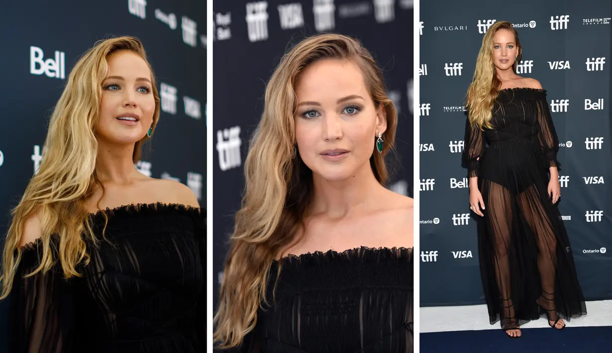 Jennifer Lawrence Tampil Elegan Pakai Gaun Hitam Tipis di TIFF 2022 ...