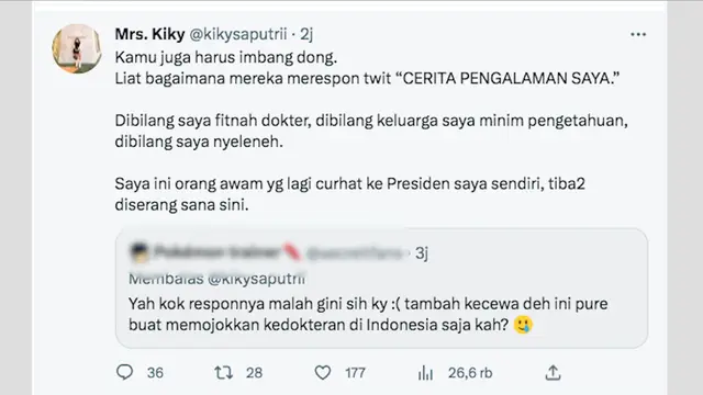 Kata Kiky Saputri soal Twit Stroke Kuping yang Viral: Saya Orang Awam yang Lagi Curhat ke ...