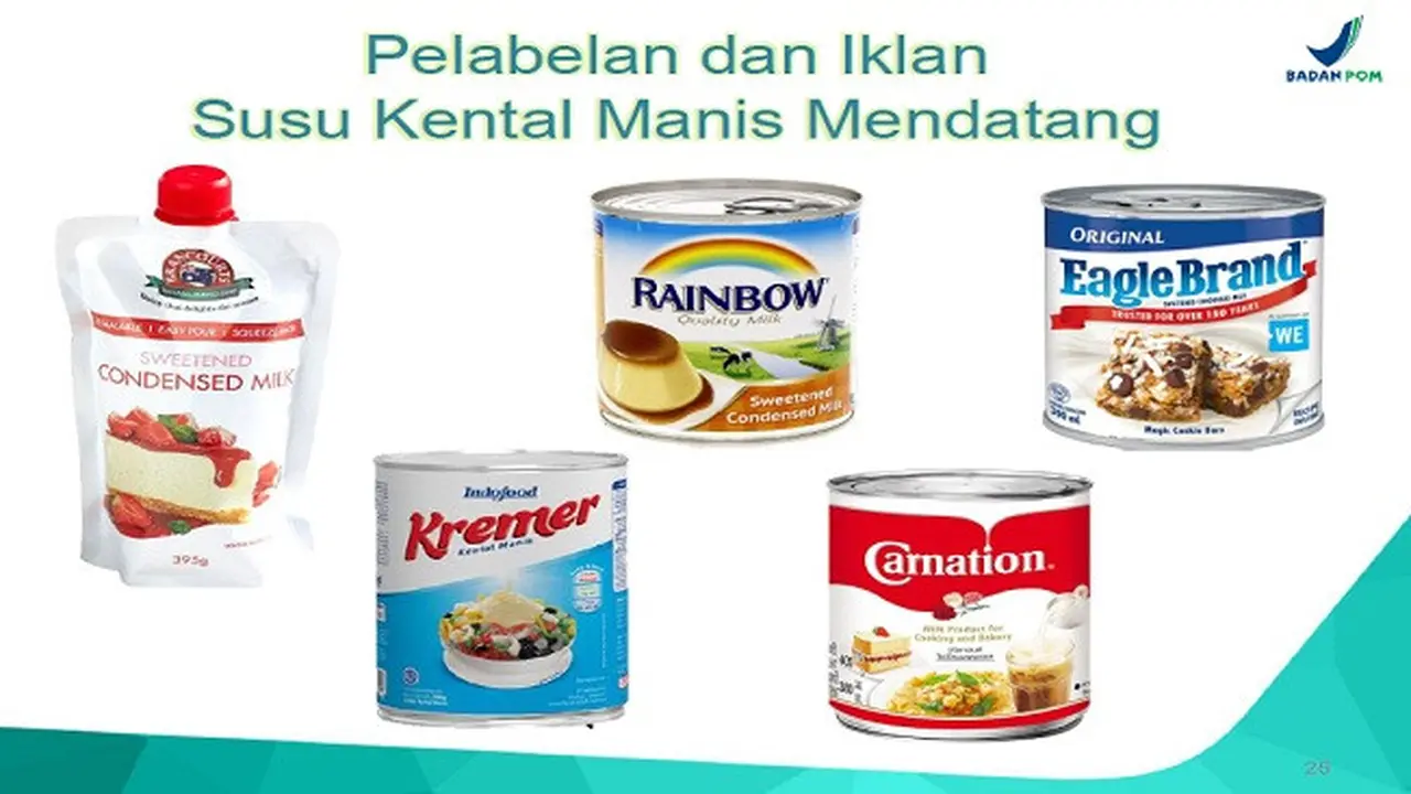 Ini Contoh Label dan Iklan Susu Kental Manis yang Benar Menurut BPOM ...