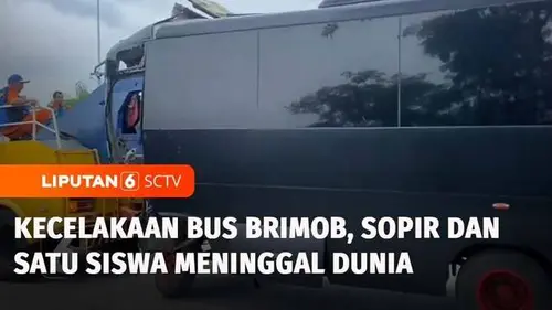 VIDEO: Bus Brimob Angkut Rombongan Pelajar Kecelakaan di Tol Pandaan-Malang, 2 Orang Tewas ...