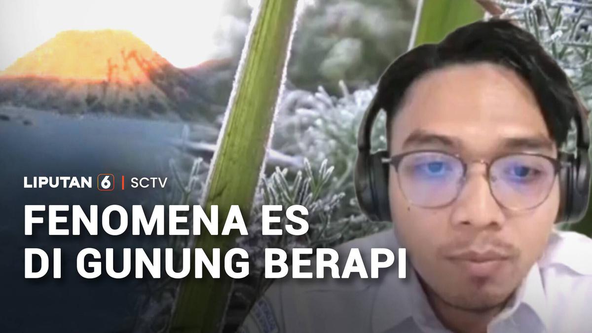 Fenomena Es di Gunung Berapi