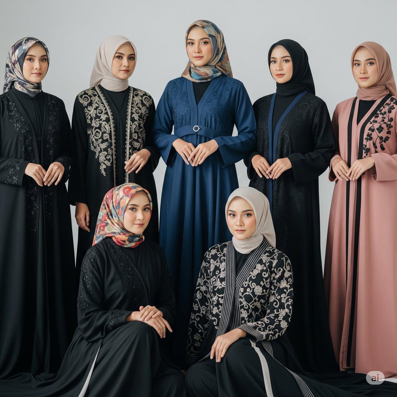 15 Model Abaya Arab Terbaru 2025, Tampil Syar'i, Stylish & Modis