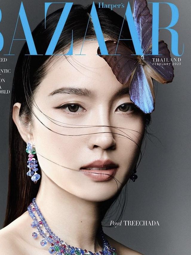7 Potret Transgender Cantik Nong Poy di Berbagai Sampul Majalah Fesyen ...