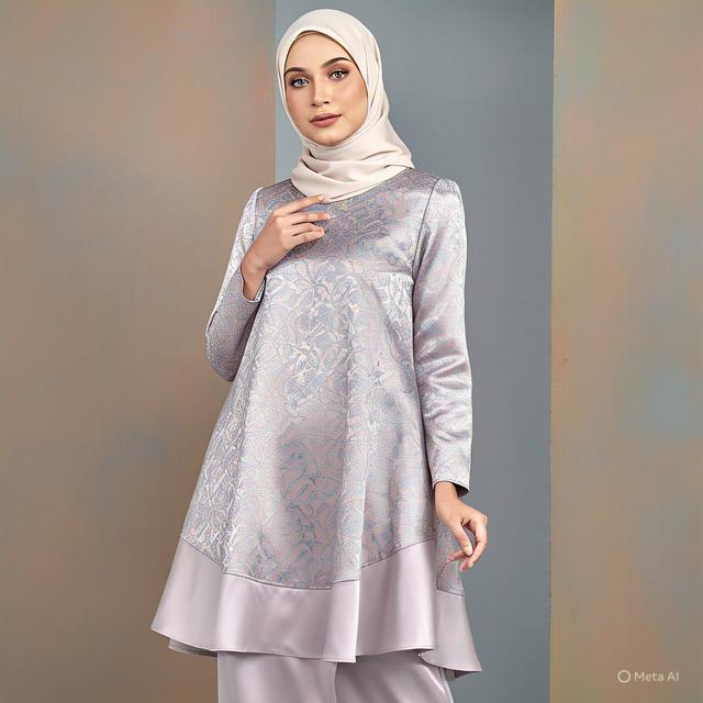 13 Model Gamis Brokat Simple Elegan 2025, Bikin Tampil Cantik