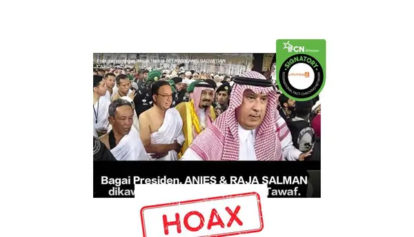 Cek Fakta: Hoaks Raja Arab Saudi Berikan Hadiah Pedang Emas pada Ida Dayak - Cek Fakta Liputan6.com