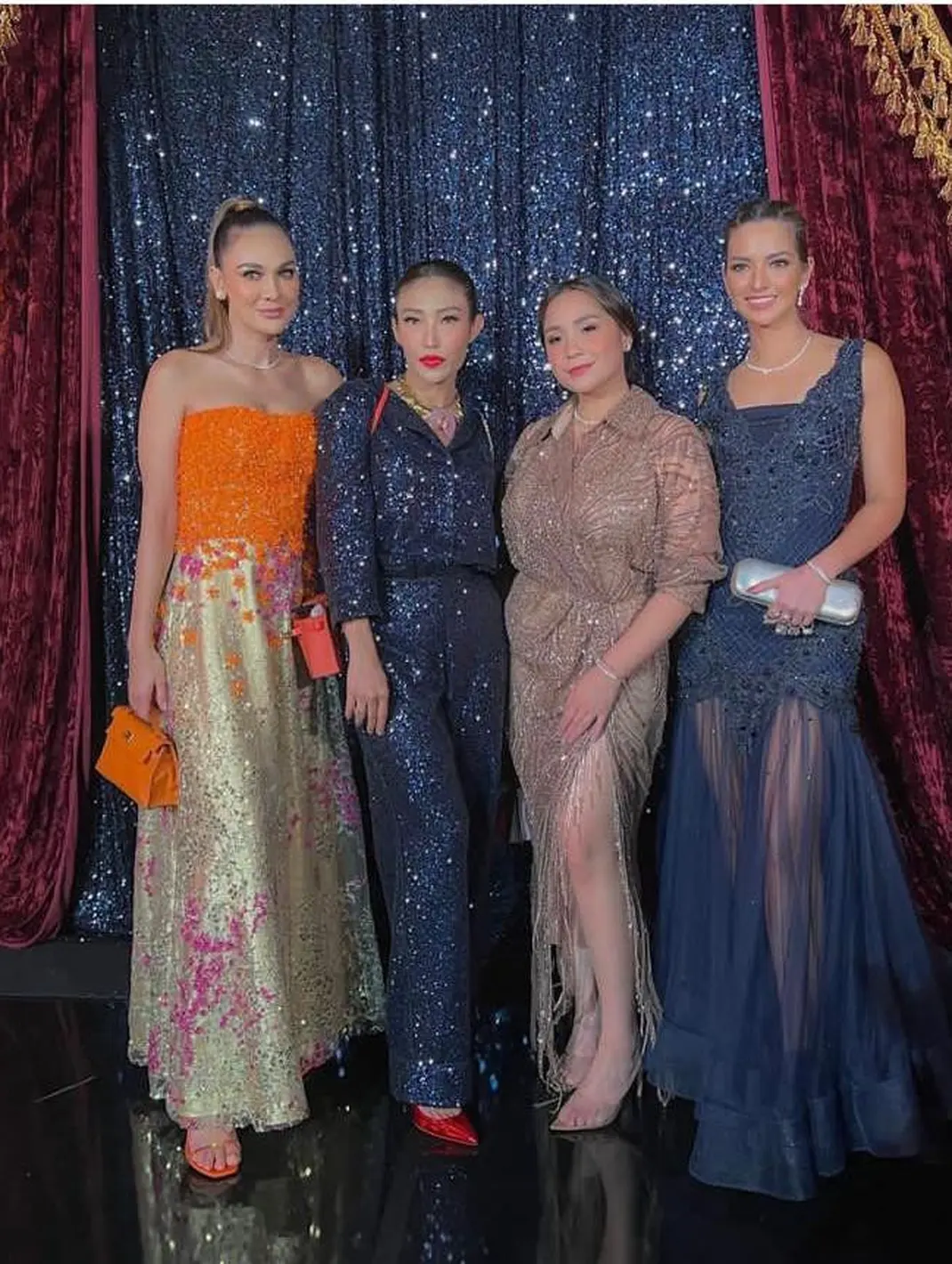 8 Potret Gaya Glamor Nagita Slavina hingga Anya Geraldine di Acara Ultah Mewah Manoj Punjabi ...