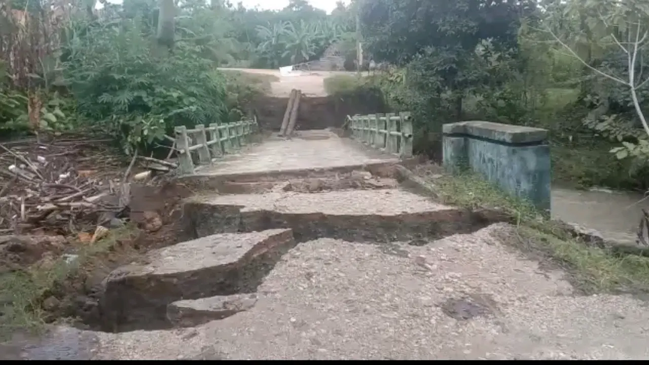 Banjir Bandang dan Tanah Longsor Terjang Kolaka, Jembatan Penghubung 2 Kabupaten Putus ...