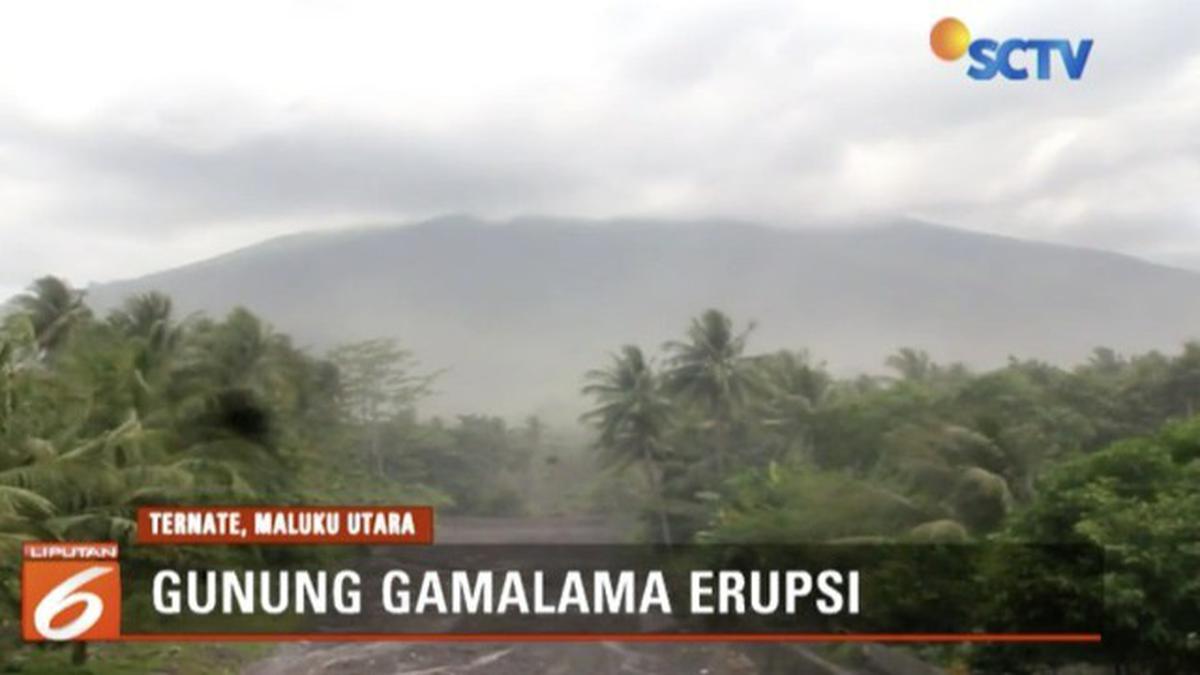Gunung Gamalama Meletus, 3 Kelurahan Terpapar Debu Vulkanik