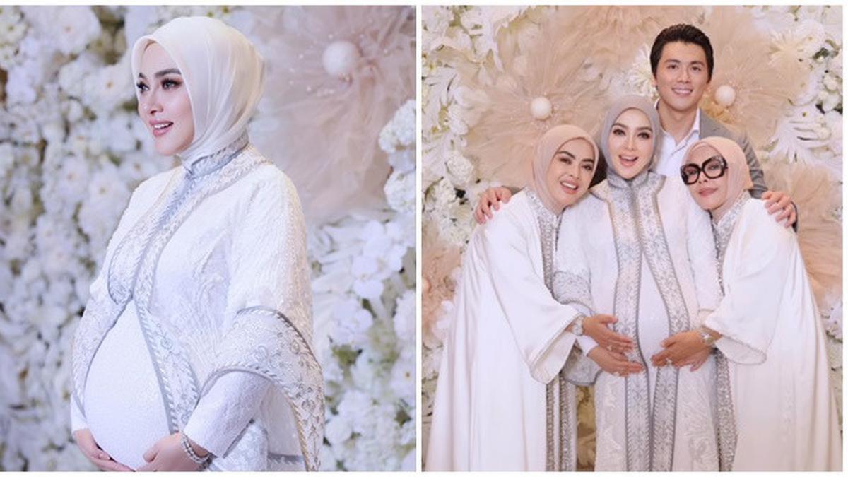 6 Potret Syahrini dan Keluarga di Acara 7 Bulanan Kehamilan, Bahagia Peluk Baby Bump - Hot ...