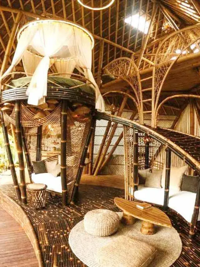 Pesona Glamping Bambu Berdesain Tropis Eksotis di Bali - Lifestyle ...