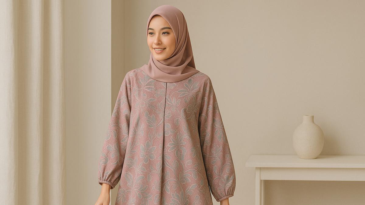8 Model Batik Muslim Kekinian yang Bisa Dipakai Santai Sehari-hari ...