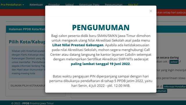 Simak Call Center hingga Tata Cara Pengambilan PIN PPDB Jatim 2022 yang Diperpanjang - News ...